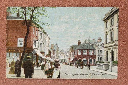 Sandgate Road Folkestone. Street trade. Old Lloyds Bank Antique ...