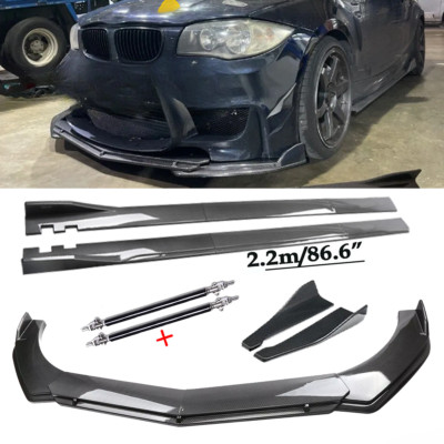 Carbon Fiber Front Bumper Lip Spoiler Side Skirt For 125i 128i 135i F40 ...