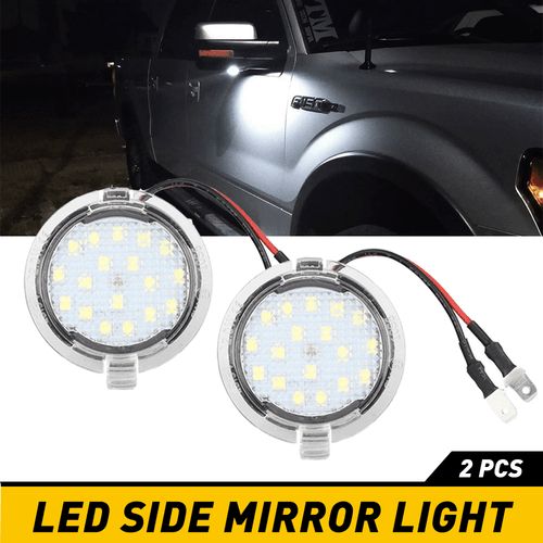 For Ford F150 Taurus Edge Raptor Super White Side Mirror Light LED ...