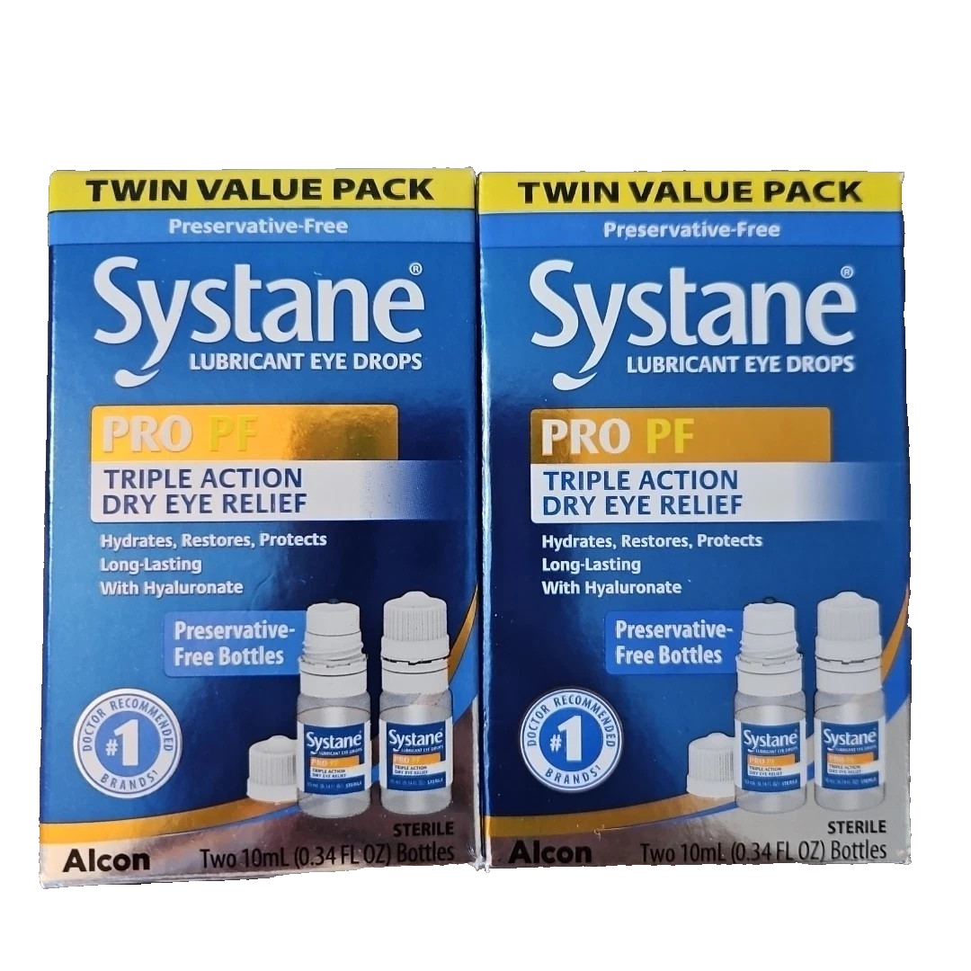 LOT OF 2 Systane Lubricant Eye Drops PRO PF Dry Eye Relief EXP-5/26 | eBay