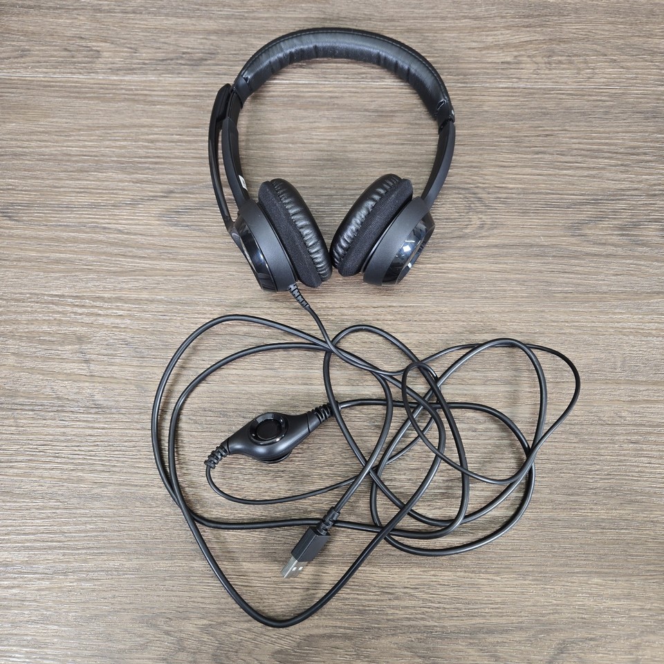 Logitech Wired Headset H390 with Noise Cancelling Microphone USB In ...