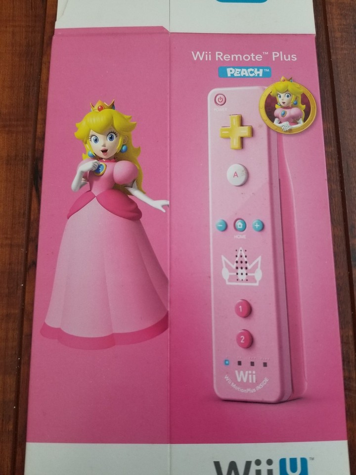 Nintendo Wii U Princess Peach Motion Plus Remote - GameStop Promo ...