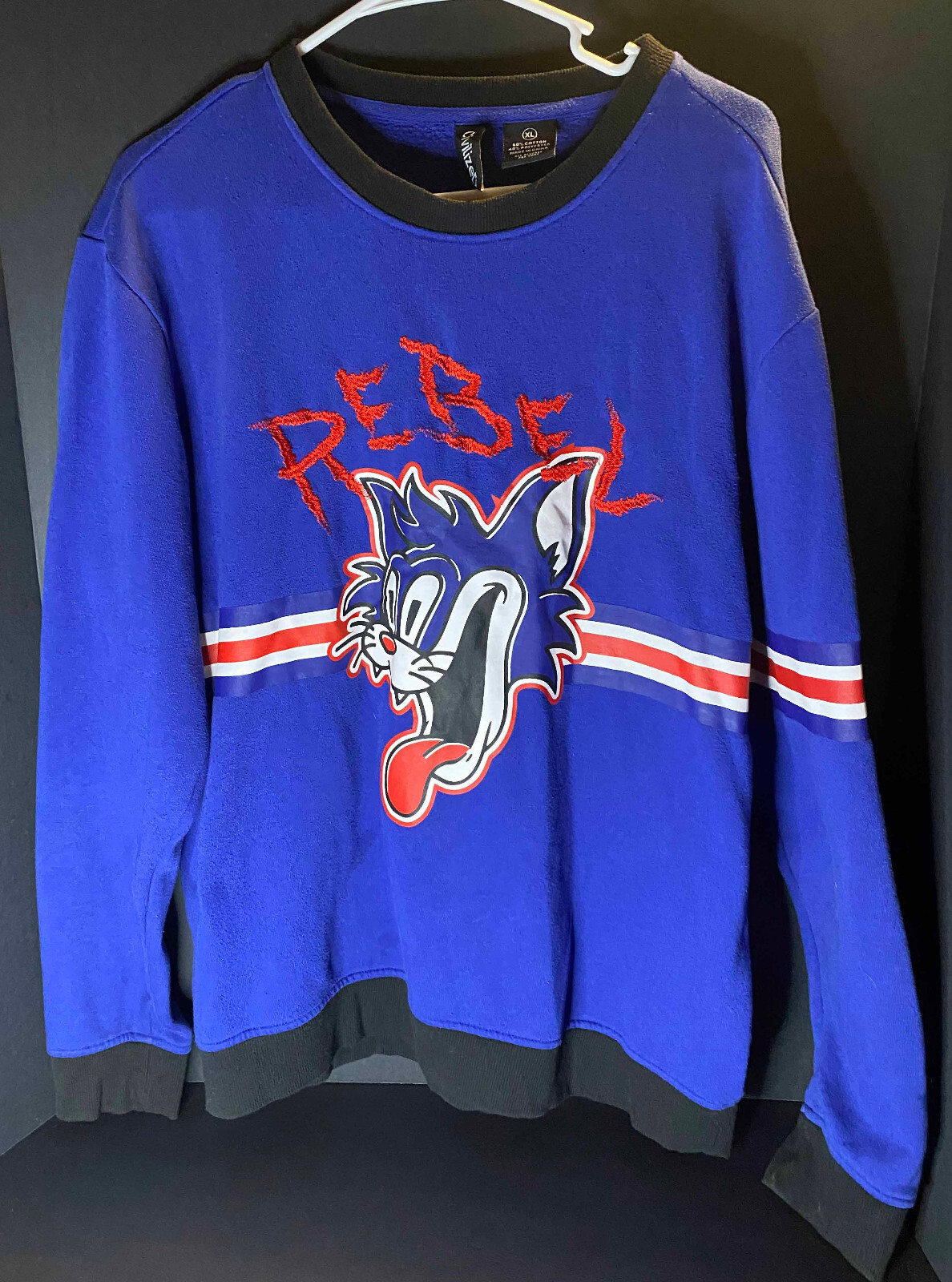 Civilized Clothing Brand Crewneck Embroidered Mens XL Blue Logo ...