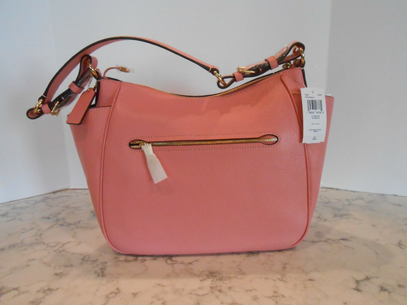 COACH C2853 Rori Pebble Leather Shoulder Bag BUBBLEGUM PINK for sale ...