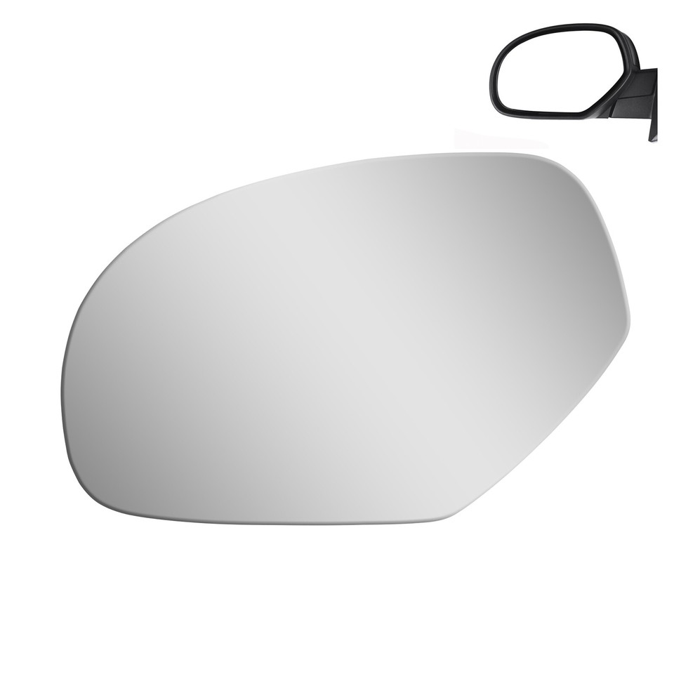 Outside Mirror Glass For 2008-14 Chevy Silverado 1500 2500 3500 LH Flat ...