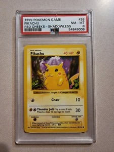 Pikachu 1999 Pokemon Game #58 Shadowless (Red Cheeks) Price Guide ...