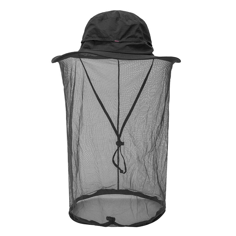 Men Mosquito Head Net Hat Bugs Netting Protection Boonie Bucket Sun Hat ...