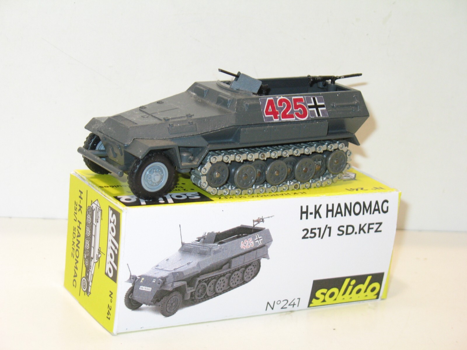 Solido, Char German Military Sdkfz 251 Grey Numbered 425 | eBay