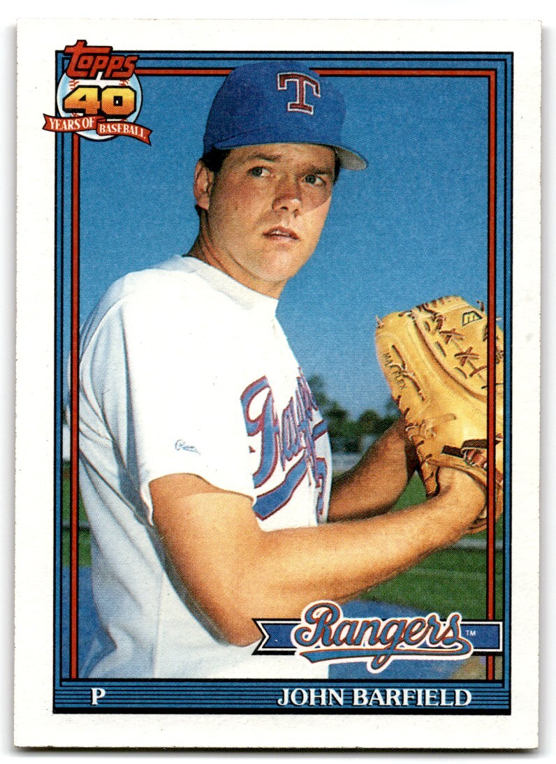 1991 Topps John Barfield Texas Rangers #428 | eBay