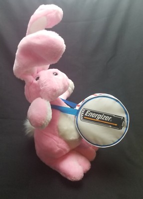 Vintage Energizer Battery 23" Pink Plush Drumming Bunny Large 1995 USA ...
