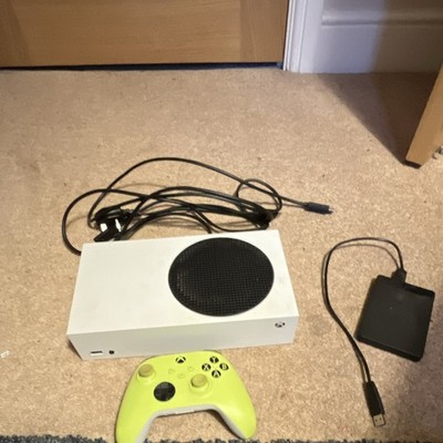 Microsoft Xbox Series S 512 gigabytes with green controller and hard ...