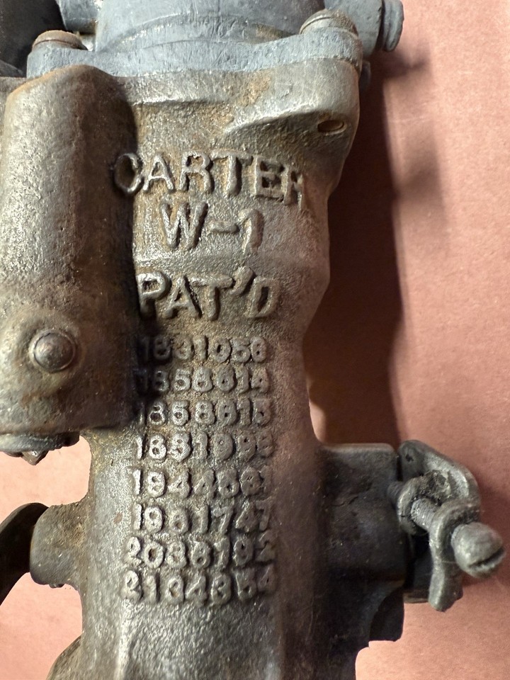 Vintage Carter W-1 C Carburetor Core Only--Not Tested (Pre-Owned) | eBay