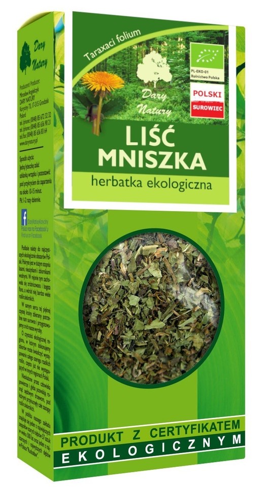 Dary natury herbatka liść mniszka bio 25 g | eBay