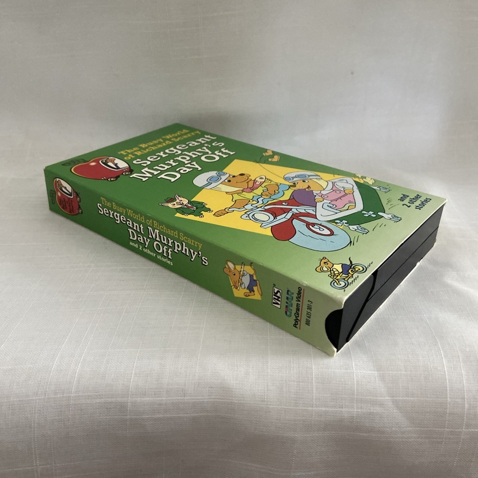 The Busy World Of Richard Scarry Sergeant Murphy's Day Off VHS Color ...