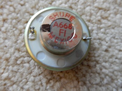 SHURE REPLACEMENT MIC ELEMENT MICROPHONE A668 F1 | eBay