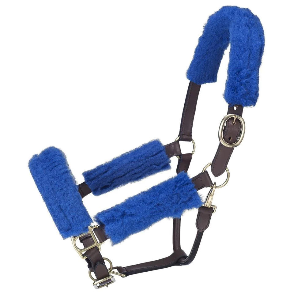 New! Tough-1 Horse size FLEECE HALTER SET w Padding Crown cheek ...