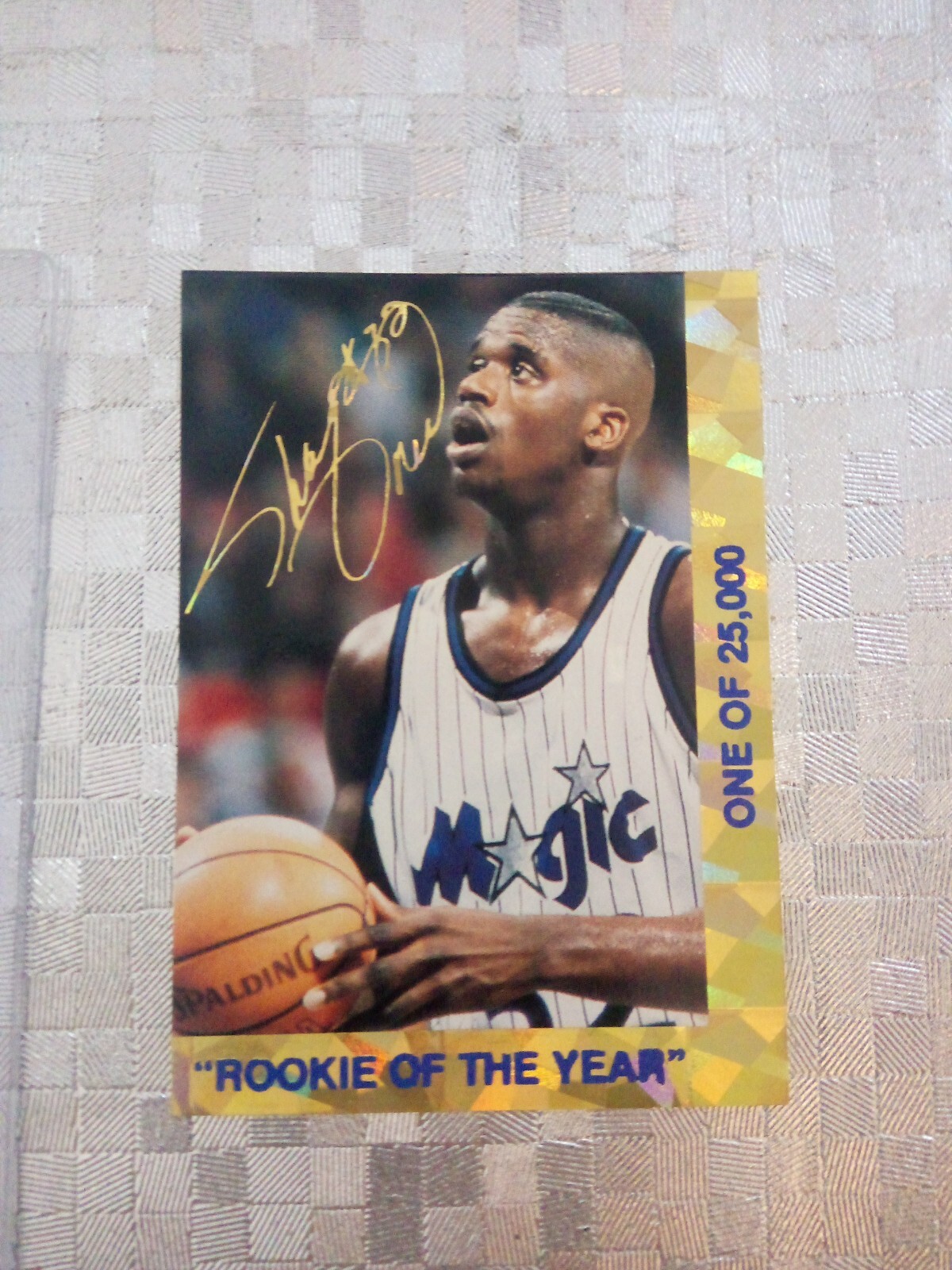 1992 Sports Stars USA Rookie of The Year Promo Shaquille Shaq O'Neal RC ...