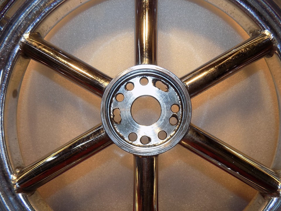 Vintage Invader 16" 6 round spoke Harley Davidson Chrome Chopper Rear ...