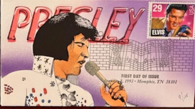 US First Day Covers Elvis Presley Geerlings Hand Painted + Geerlings ...