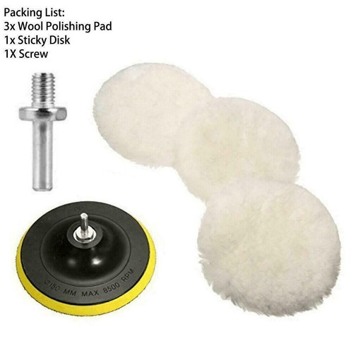 3Pcs/Set 4*100mm Buffing Sponge Polishing Pad Kit Car Waxing Auto~ | eBay