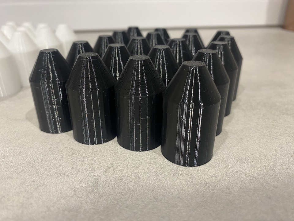 20mm Radiator Valve Covers Caps Replacement Black White 2 4 6 8 10 ...