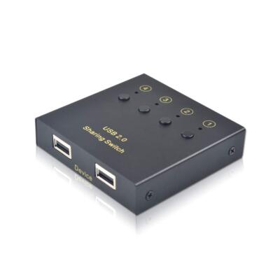 USB Switch Selector 4 Computers in Sharing 2 USB Devices Out Controller ...