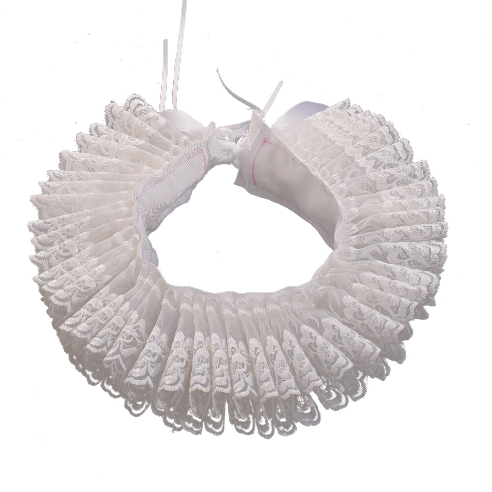 Elizabethan Victorian Ruff Collar Detachable Collar Lace Renaissance ...
