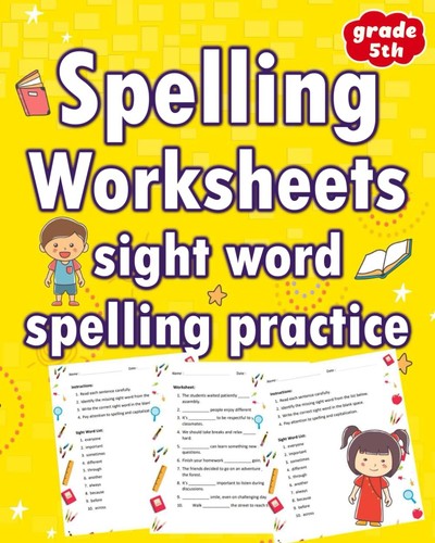 Sandra James Spelling Worksheets Sight Word Spelling Practice Grade 5th ...