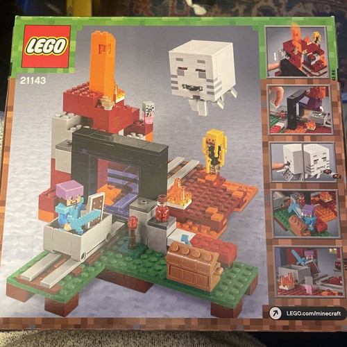 NEW Lego Minecraft 21143 The Nether Portal - New Sealed - Retired ...