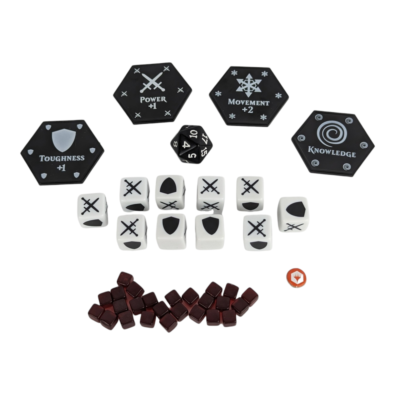 Magic The Gathering Arena of the Planeswalkers Parts Combat Dice Glyphs ...