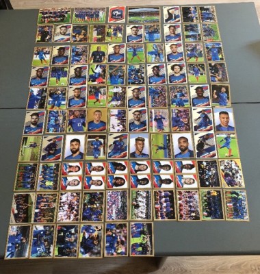 Carte sticker France panini 2018 FFF Foot carrefour Équipe France à l ...