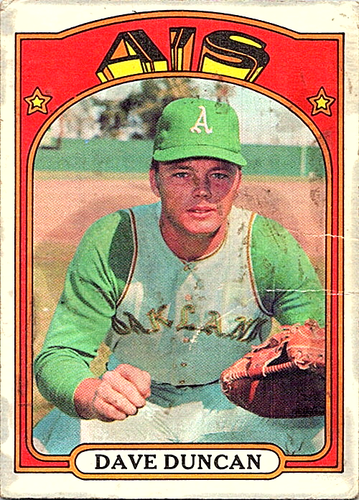 1972 Topps Baseball Card Poor #17 Dave Duncan Athletics | eBay