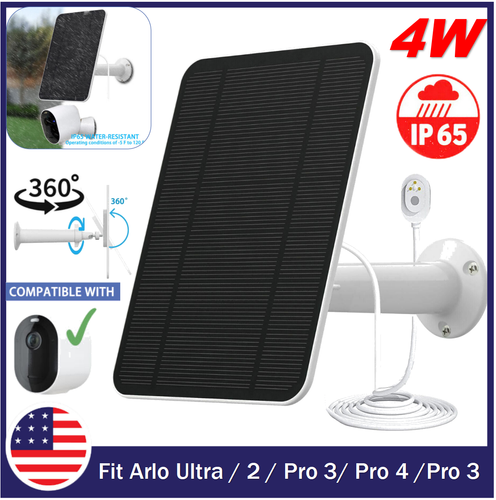 Solar Panel for Arlo Ultra / Ultra 2 / Pro 3/ Pro 4 /Pro 3 Floodlight ...