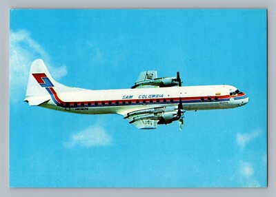 Postcard Sociedad Aeronautica de Medellin SAM Colombia Airlines ...