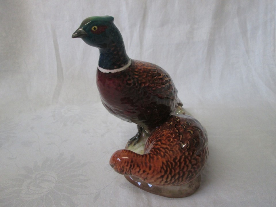 Lovely Beswick Pheasant Figure Group #2078 with gloss finish 1966-1975 ...