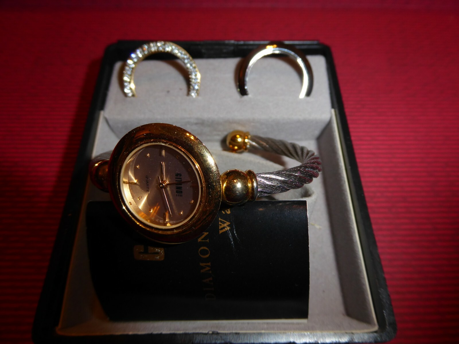 Beautiful Gitano Two-Tone Quartz Women's Watch With 3 Bezels | eBay