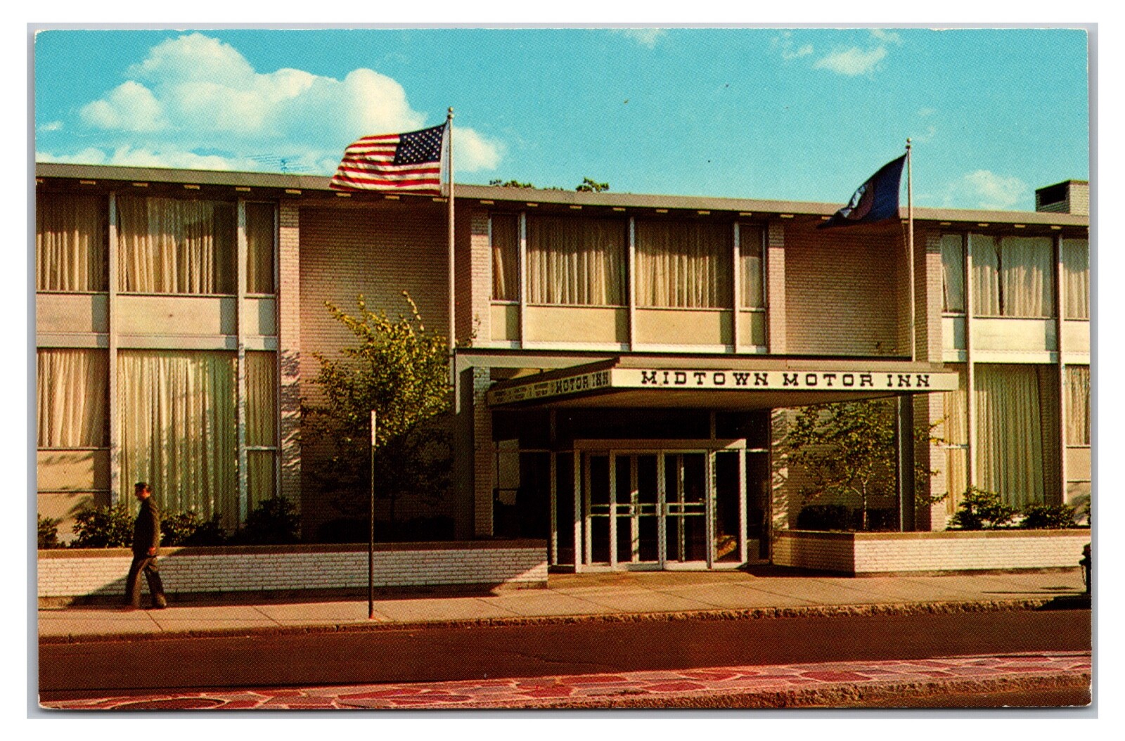 Vintage 1960s- Midtown Motor Inn, Boston, Massachusetts Postcard ...