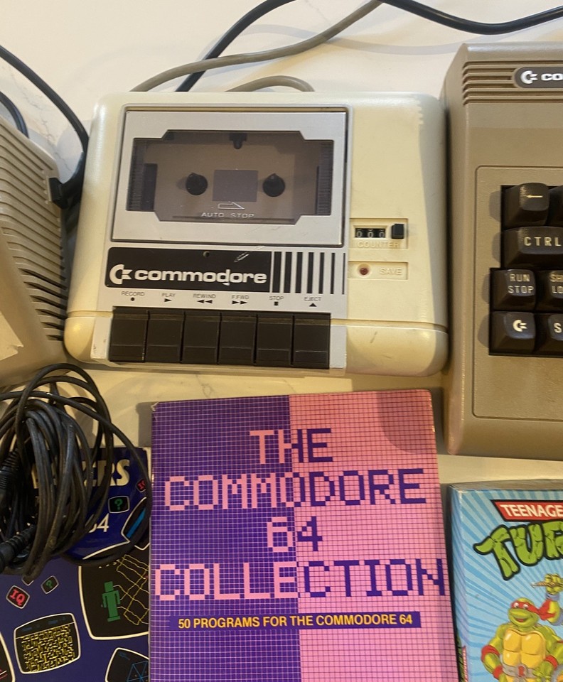 Commodore 64 - powers on but not tested inc. Tape Deck, Joystick and ...