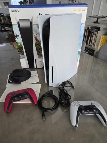 PS5 Console Blu-ray Disc - Extra Controller - In Box With Flat Stand | eBay