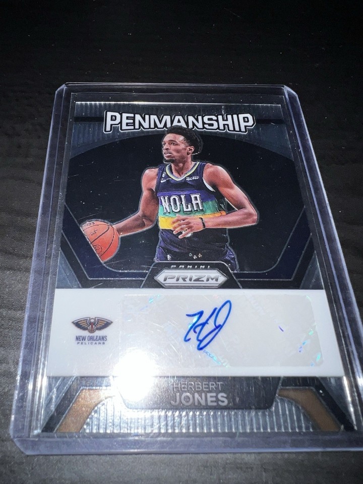 2023-24 Panini Prizm #PNM-HER Herb Jones Prizm Penmanship Auto Pelicans ...