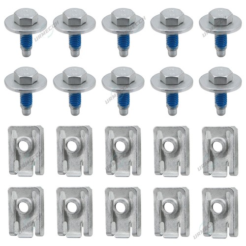 For Mazda Body Bolts & U-nut Clips - M6 Engine Under Cover Splash ...
