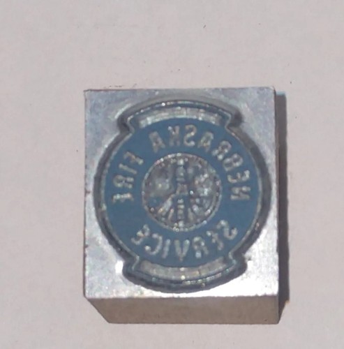 Nebraska Fire Service Vintage Printing Letterpress Printers Block | eBay