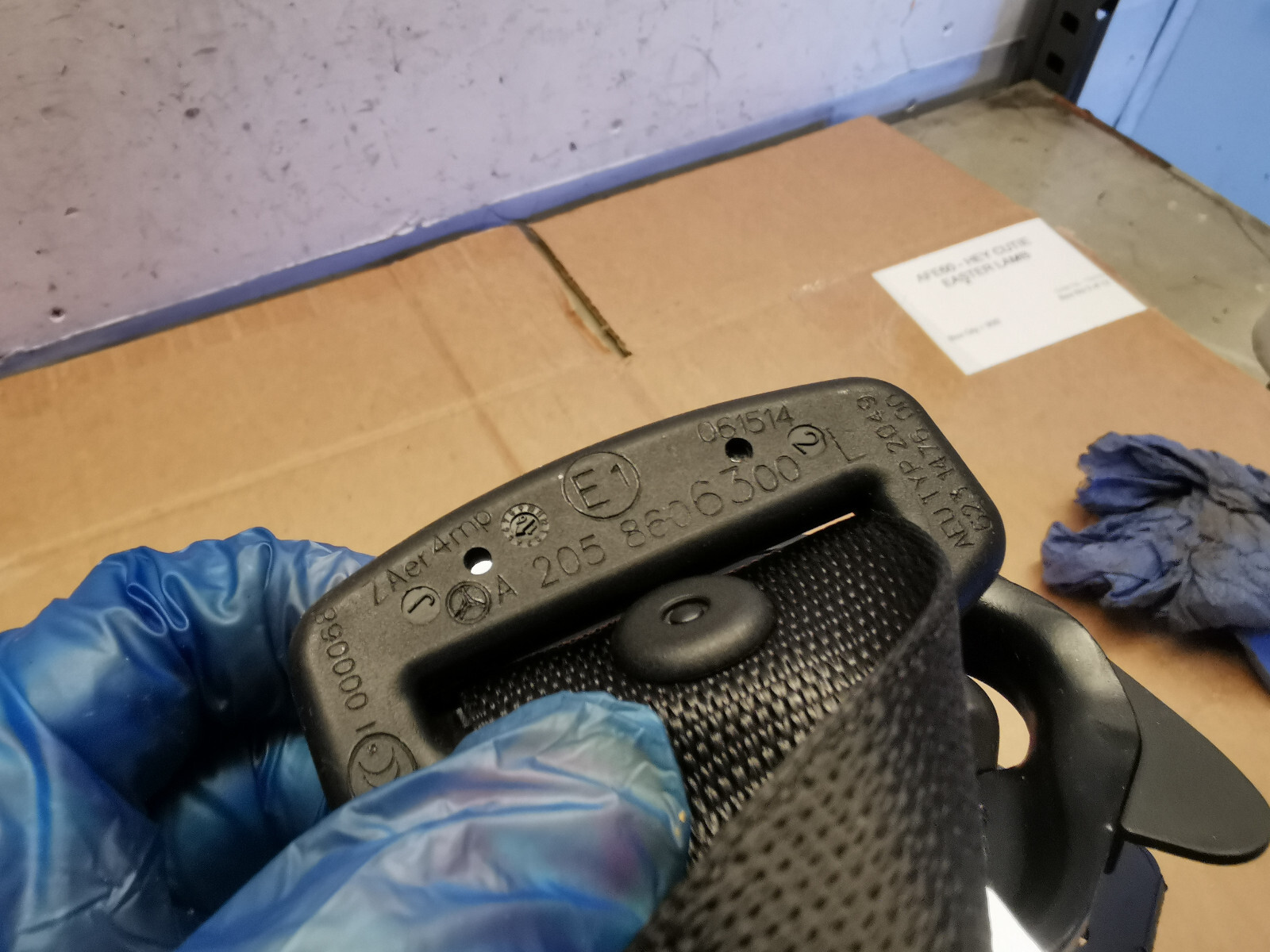 MERCEDES C Class W205 AMG Seat Belt Seatbelt Front Left A2058606300 Ref ...