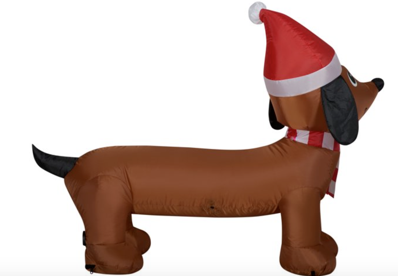 Christmas Darling Dachshund Dog Airblown Inflatable Gemmy 4 Ft Long ...