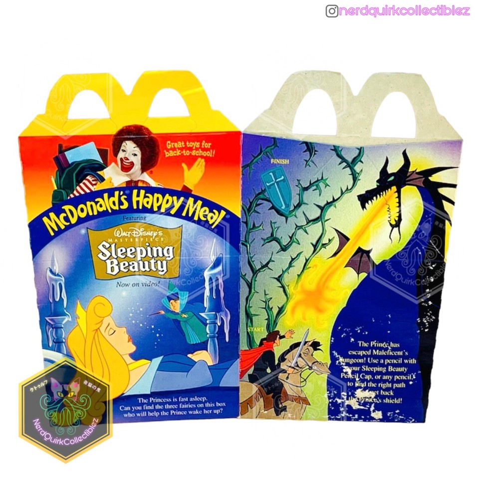 MALEFICENT Walt Disney Vintage 1997 McDonalds Happy Meal Toy Box x1 ...