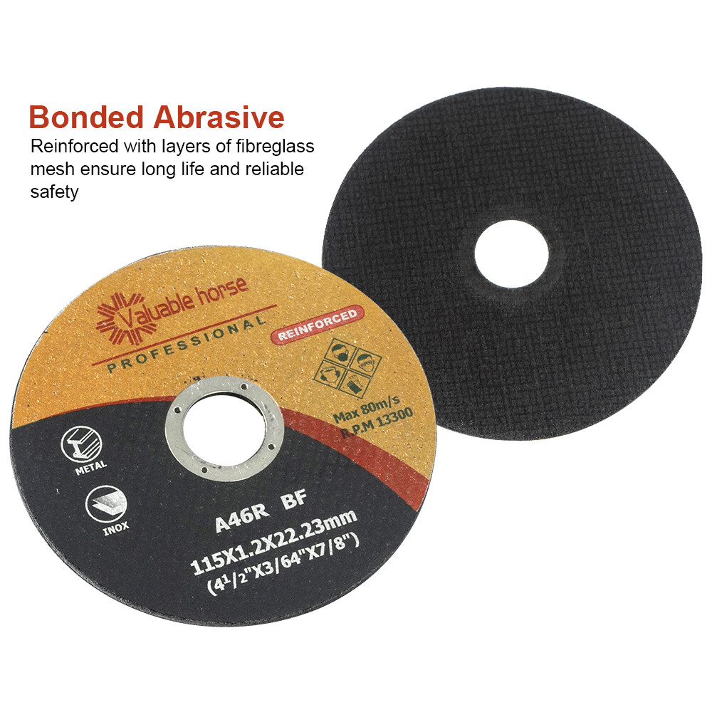 50 Pack 4.5 inch Cutoff Wheels 4.5 Cutting Discs Stainless Steel ...