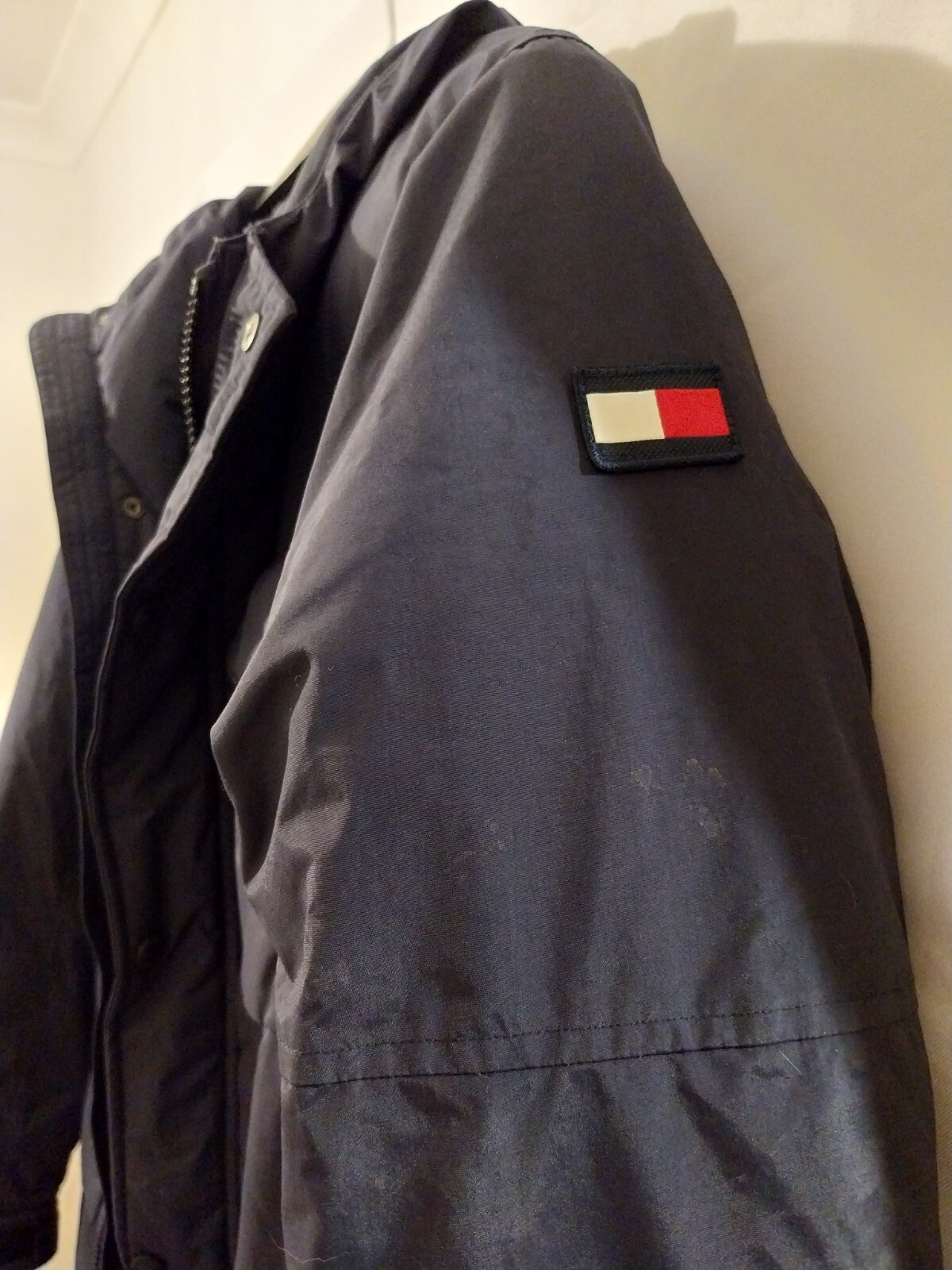 Tommy Hilfiger Long Parka Coat Size 176 Or Fit Mens Size M Blue ...