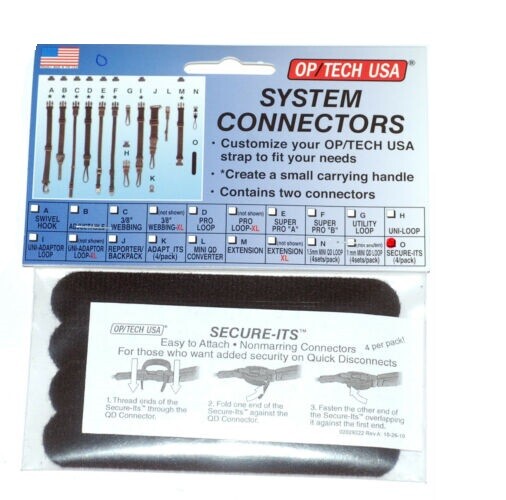 Optech System Connectors O SECURE-ITS (Pack of 4) 1301042 OP/TECH Quick ...