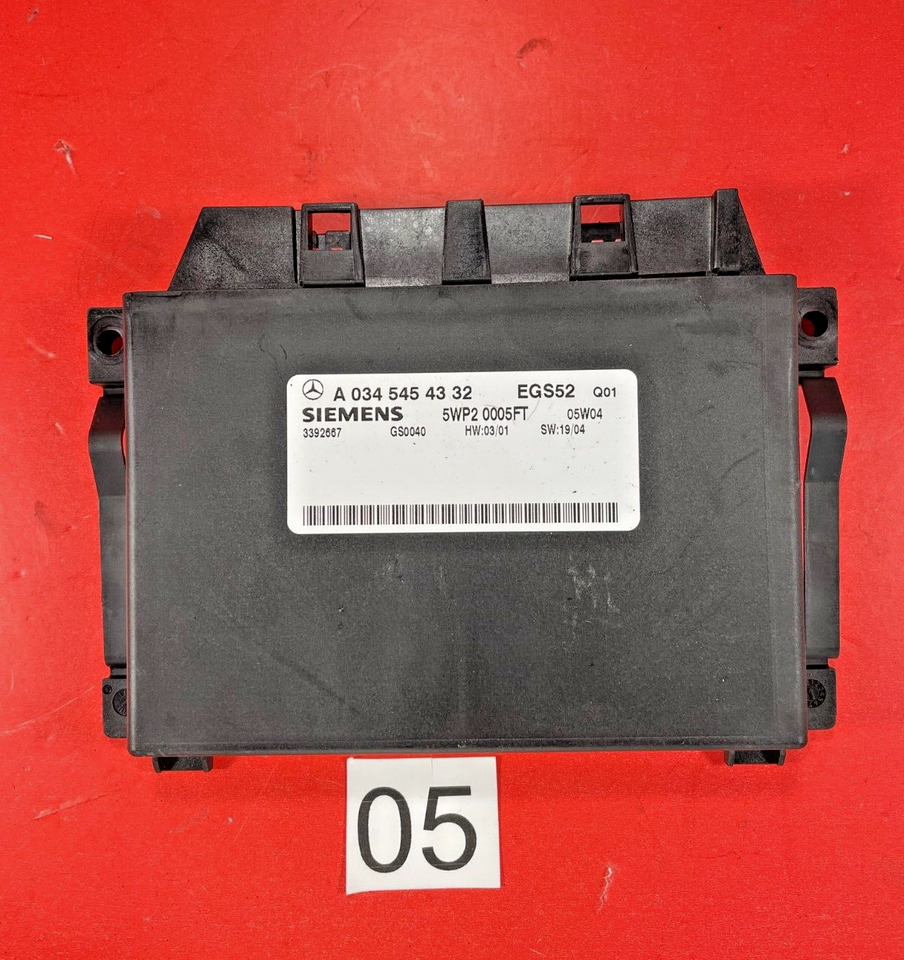 B05 3-04 Mercedes W209 CLK55 CLK500 Transmission Module TCM 0305454332 ...