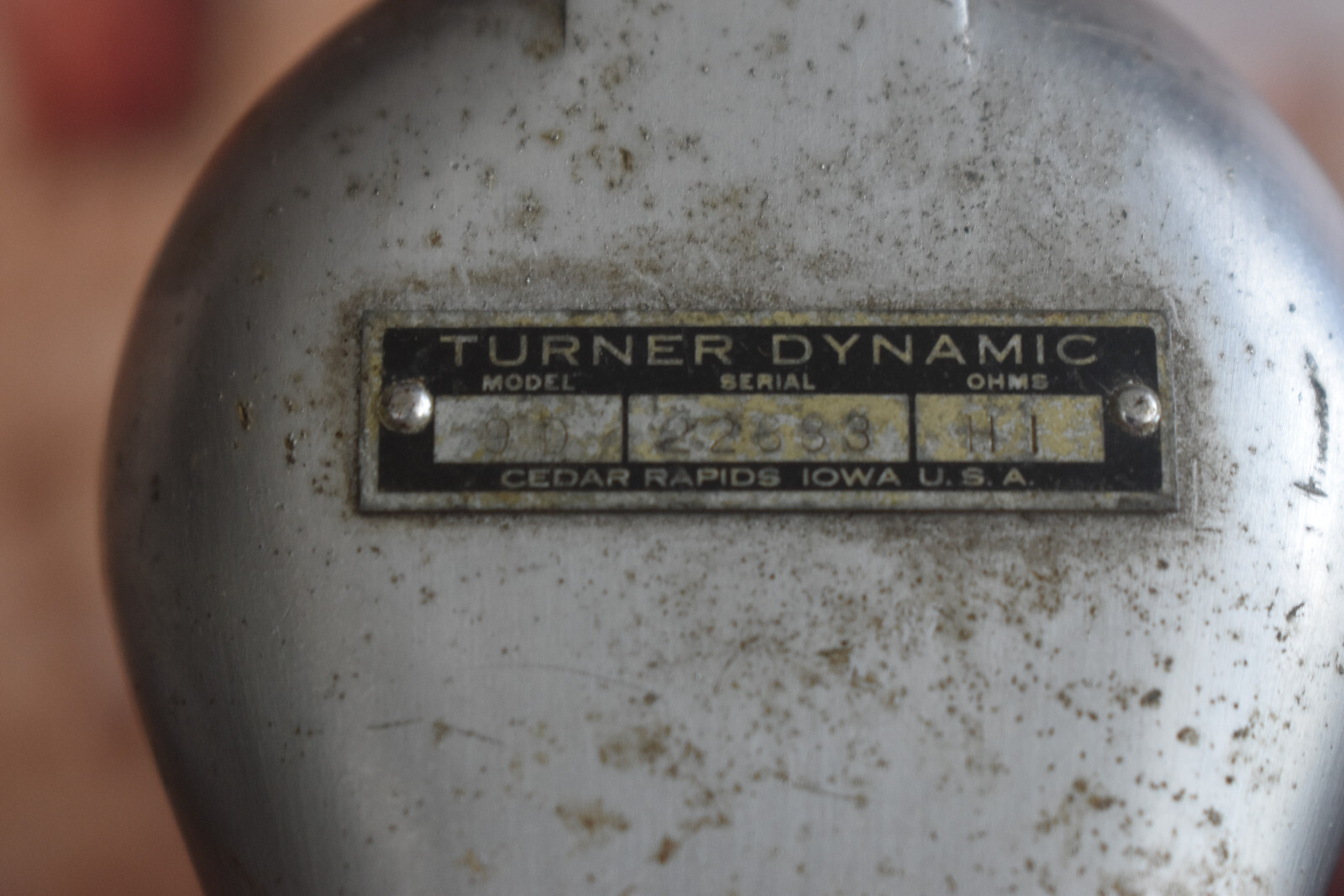 Vintage 1940s Turner Dynamic Microphone Model 9D | eBay